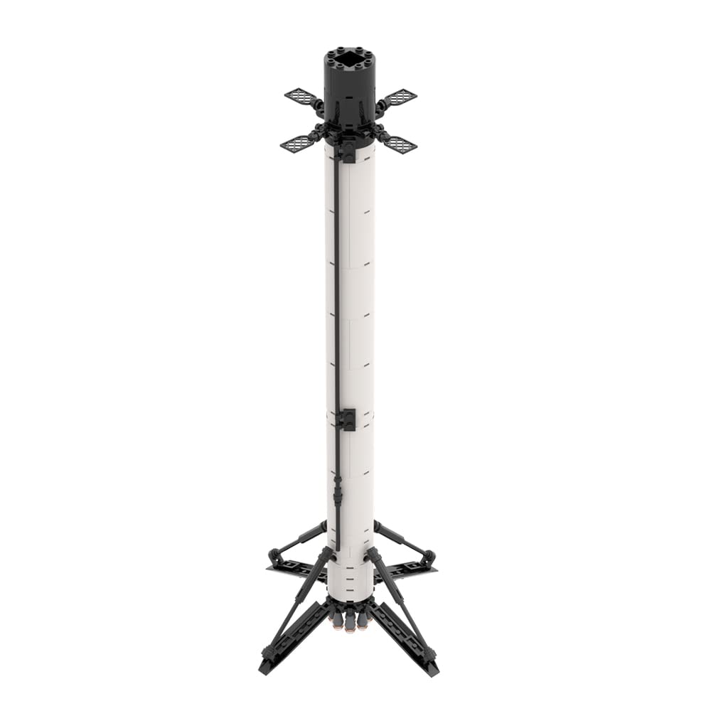 1298 Pieces Falcon 9 Rocket with Launch Tower Building Toys Set for Kids and Adults, Falcon 9 Transporter Erector Vehicle Model Building Block, Rocket Model Spacecraft Desktop Office Decorations