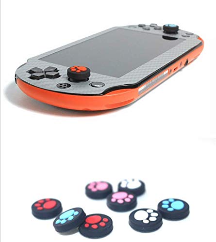 2PCS Silicone Thumb Stick Grips Caps Analog Thumbstick Joystick Cap for PS Vita PSV 2000 PSV 1000 Color Pink