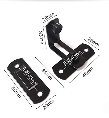 90 Degree Stainless Steel Bolt Special Door Lock, Right Angle Lock, flip Door Lock, arc Door Buckle, Wood Fence Door Lock