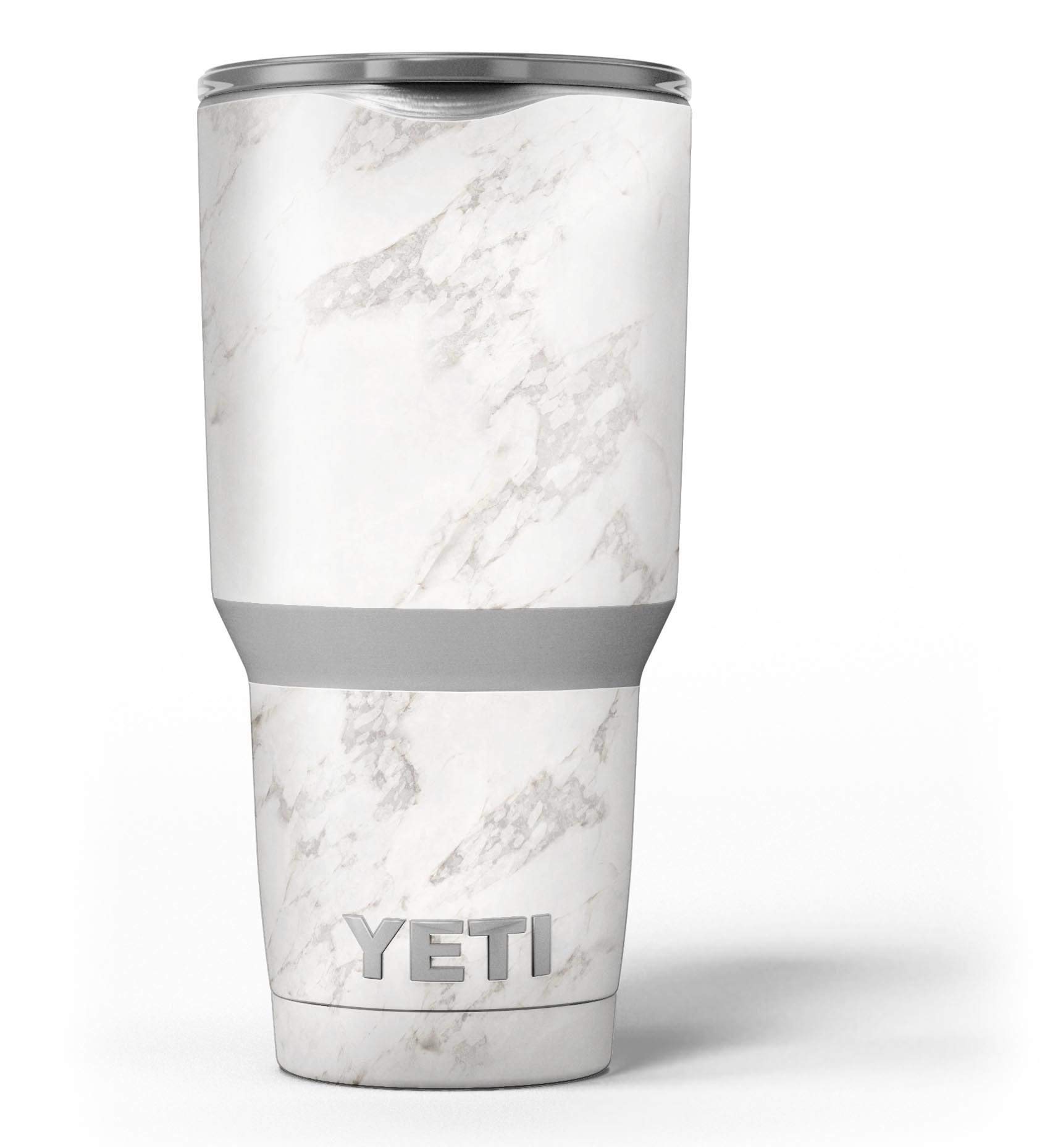 Design Skinz Slate Marble Surface V4 - Skin Decal Vinyl Wrap Kit Compatible with The Yeti Rambler Cooler Tumbler Cups