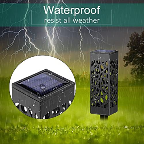 2PCS Warm White Led Solar Pathway Lights Lawn Lamp Outdoor Bulb Light Sensor Waterproof Solar Street Lamp Solar Lights for Home Garden Decor