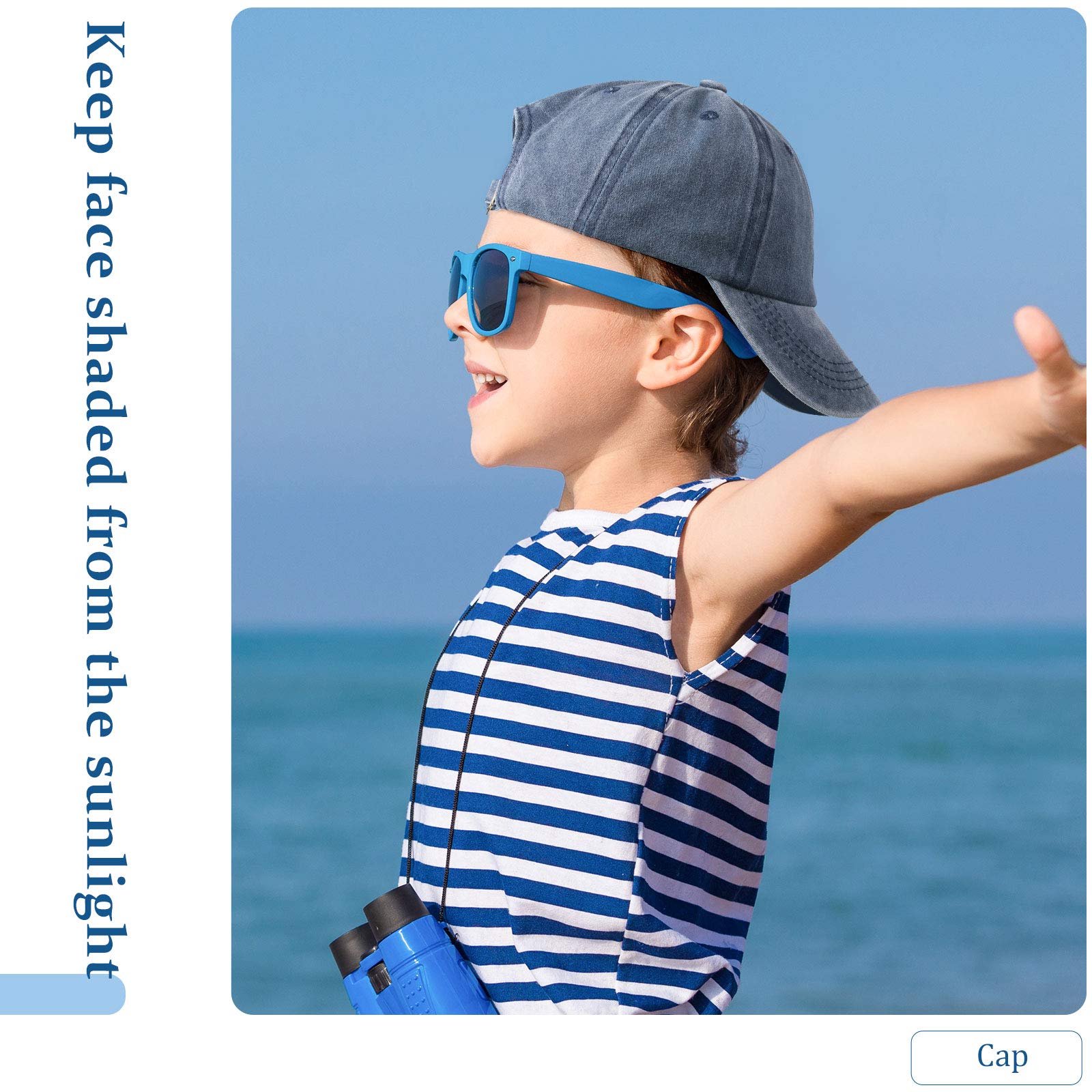 4 Pieces Kids Baseball Hats Distressed Washed Toddler Plain Baseball Caps Adjustable Summer Trucker Hats for Boys Girls