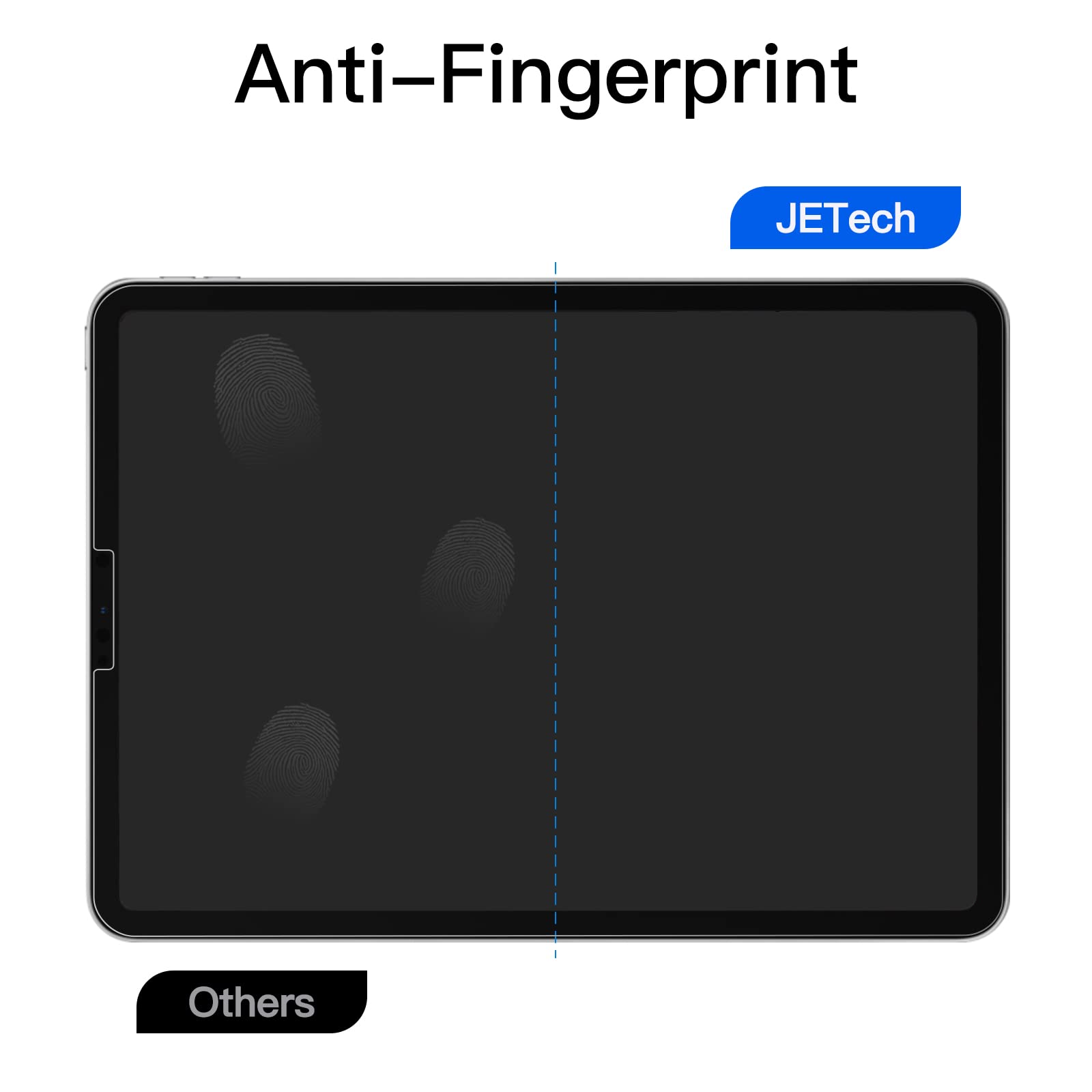 JETech Paper Screen Protector for iPad Air 5/4 10.9-Inch, iPad Pro 11-Inch (2022/2021/2020/2018 Model), Anti-Glare, Matte PET Paper Film for Drawing