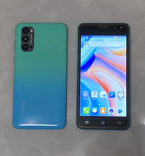 1G RAM 4G ROM,X11 aderroo Android Smartphone, 5.0-inch Screen,Front and Rear Cameras,Only Supports Dual SIM Card Frequency Band of 3GWCDMA:850/2100MHZ,Unlocked Cell Phone(Blue-Green)