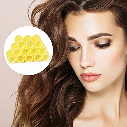 36 Pack Self Grip Hair Rollers Set - Salon Dressing Curlers for Long Hair, No Heat Jumbo, Large and Medium Rollers With Clips & Comb
