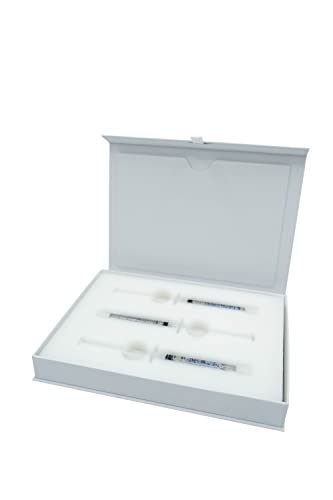 CustMbite Premium Teeth Whitening Gel Applicator, 22% Carbamide Peroxide, (3) 3ml Applicators