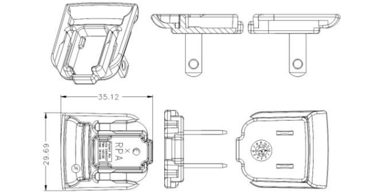 2X Phihong US Plug Clip for PSA05R Phihong Series