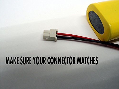 5PC Replacement Battery for Lithonia BBAT0043A,UNITECH BBAT0043A,LITHONIA ELB-B003.ELB-004 Replacement Battery Emergency Light 9.6V 1.1Ah NiCD