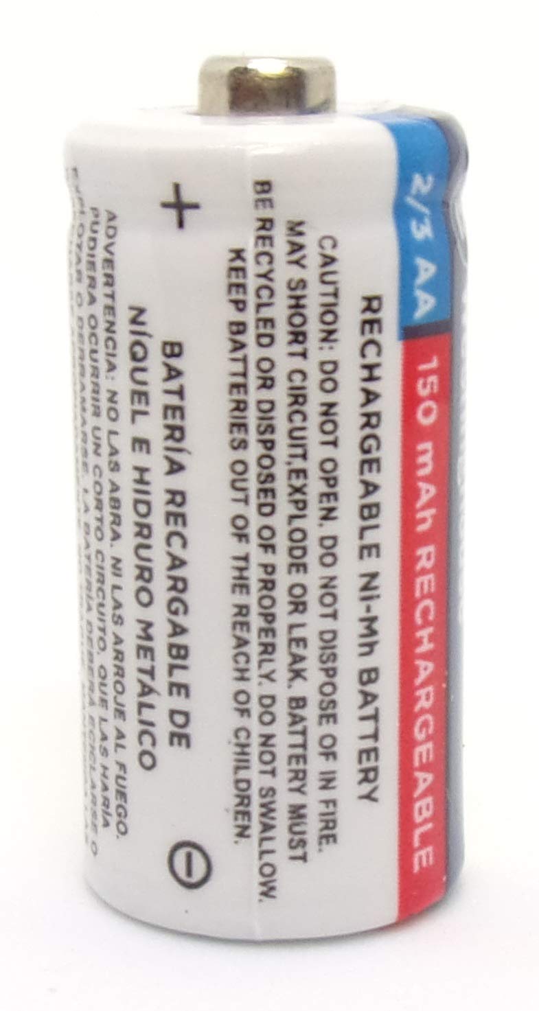 4X Westinghouse 2/3 AA Ni-Mh Battery Batteries Rechargeable 1.2 V Volt 150 mAh Reusable Chargeable by JL Missouri Parts