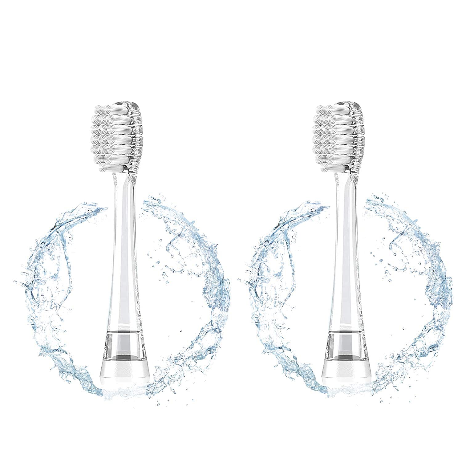 SEAGO Toothbrush Replacement Heads 6 Pack Kids Electric Replacement Brush Heads for SEAGO Toddlers Toothbrushes SG977,sg513 and Other Snap-on Electric Toothbrush