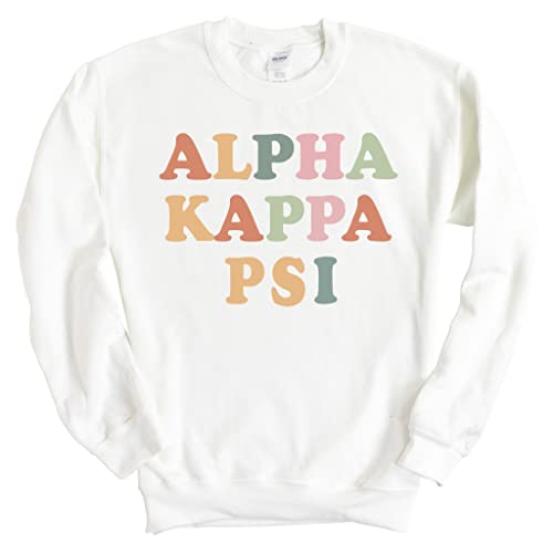 Alpha Kappa Psi For Everyone Sweatshirt - Fraternity Crewneck Sweatshirt White