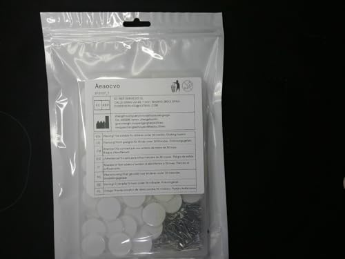 100 Pack Ceiling Hooks Adhesive Removable Transparent Wall Hanger with Hooks, 0.79β Small Disc Sticky Ceiling Hooks for Festival Wedding Halloween Christmas Party Decor