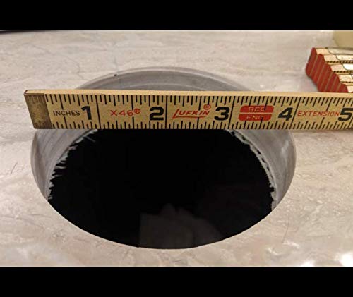 4 Inch Masonry Hole Saw, Diamond Hole Saw, Heavy Duty Dry Core Hole Saw for Concrete Hole Saw Bit Brick, Cinder Block, Core Drill Guide Included Extra Long Depth of Cut
