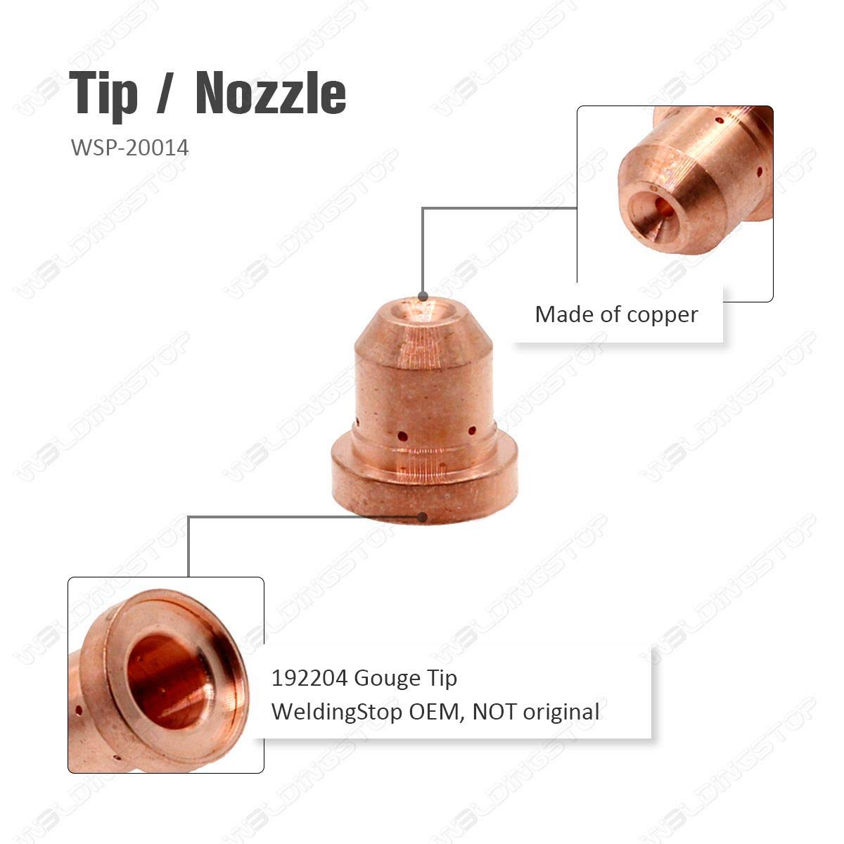 192204 Gouging Tip Nozzle for Plasma Gouging Cutting Miller ICE-55C Torch
