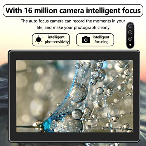 10.1inch Tablet Computer 10 Core Core Processor Dual Card Android Ultra-Thin 1280 * 800 HD IPS Screen Wi-Fi Bluetooth Tablet PC SIM Communication Function for Learning Game (Gray)