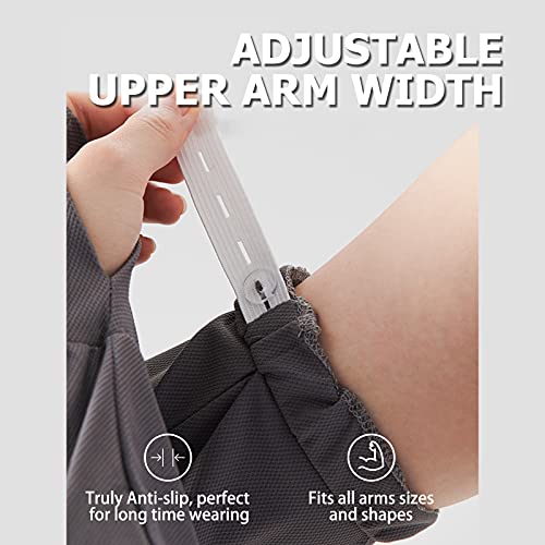 SayWow UV Sun Protection Arm Sleeves for Women Loose-Fit UPF 50+ Cooling Skin Protective Cover, Black,USAB-1