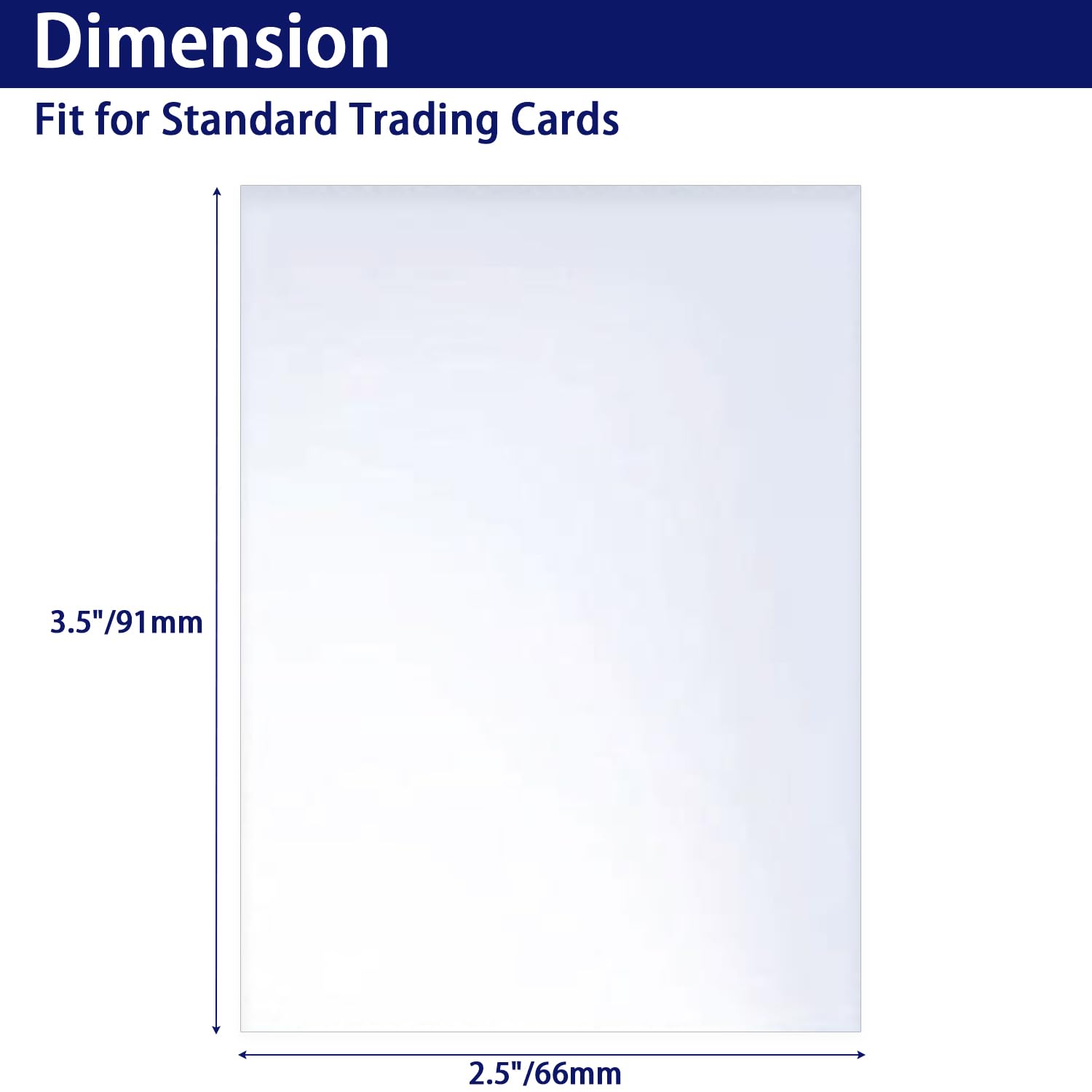 100 Pcs Soft Trading Card Sleeves, Top Loading Penny Card Sleeves for Standard Cards 2.5" X 3.5",Ultra-Clear Card Protector for Game Cards, Baseball,Sports Cards,Mini Photos