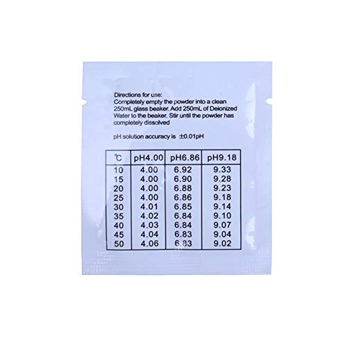 15 Pack 6.86 pH Calibration Solution pH Buffer Powder for Precisely and Easily Calibrated pH Meter/Pen/Tester, pH Calibration Packets