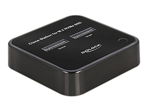Delock M.2 Docking Station for 2 x M.2 NVMe PCIe SSD with Clone Function