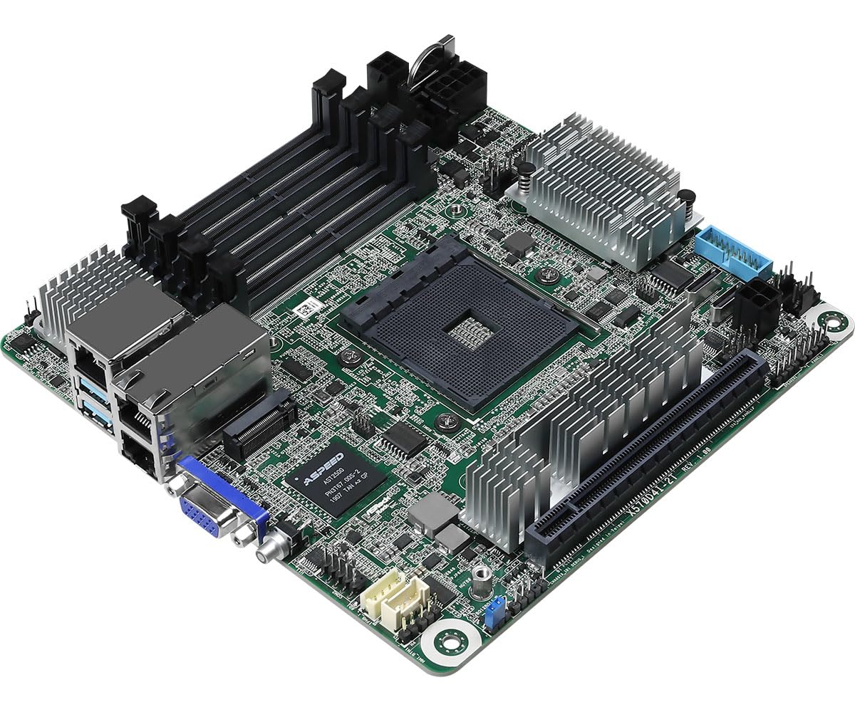 AsRock Rack X570D4I-2T Mini-ITX Server Motherboard AM4 PGA 1331 X570 AMD Ryzen 3rd Generation Series Processors