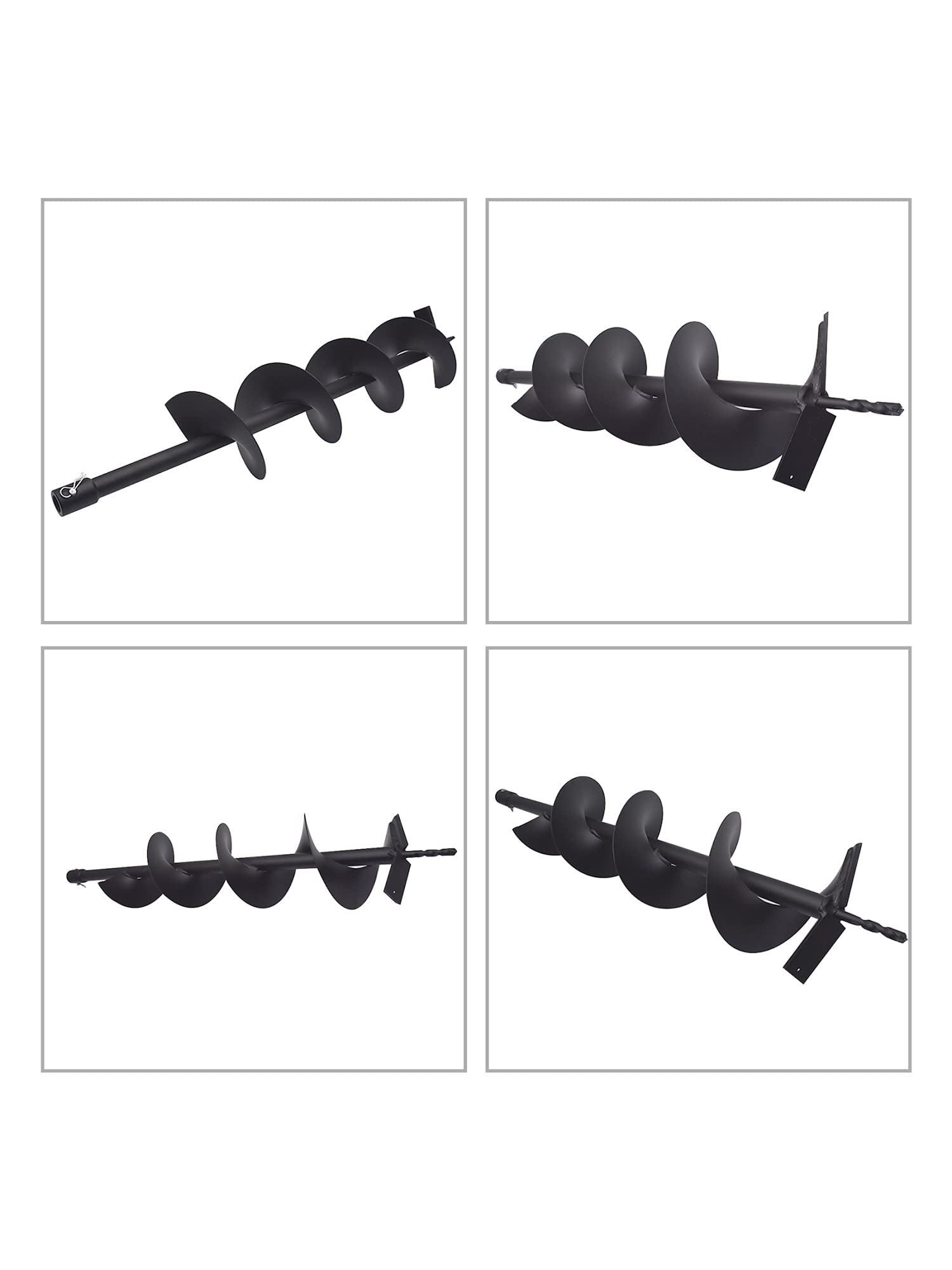 Auger Drill Bit for Planting Hole, 4" 6" 8" 10" 12" Bulb Bedding Digging Post Hole Planting Tool for 3/4" Shaft Auger