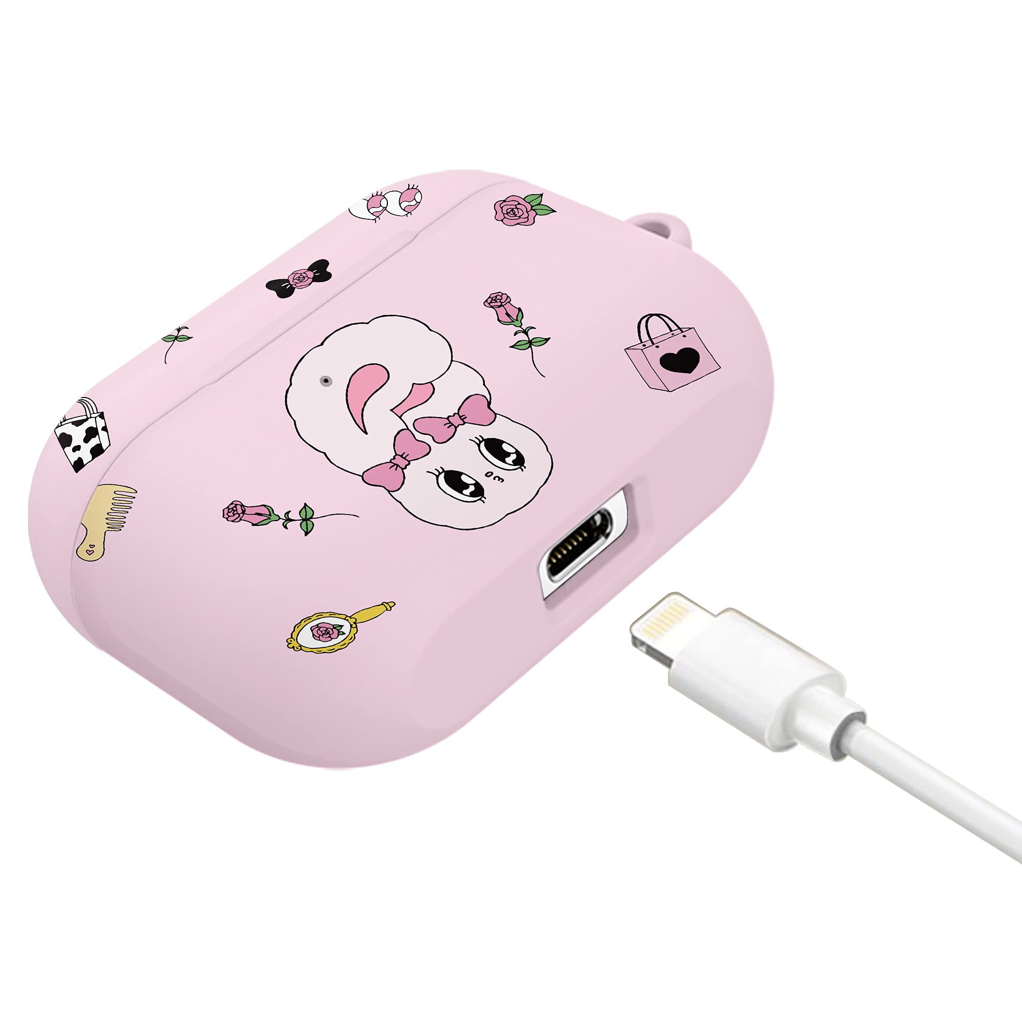 Esther Bunny Compatible with AirPods Pro Case Key Holder Hard PC Shell Strap Hole Cover - Esther Bunny Item