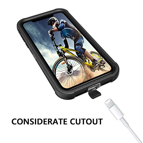 BENTOBEN iPhone 11 Case, Phone Case iPhone 11, Heavy Duty 3 Layers Shockproof Full Body Rugged Hybrid Hard PC Bumper Drop Protective Men Boys Cover for iPhone 11 with Kickstand Belt Clip Holster,Black