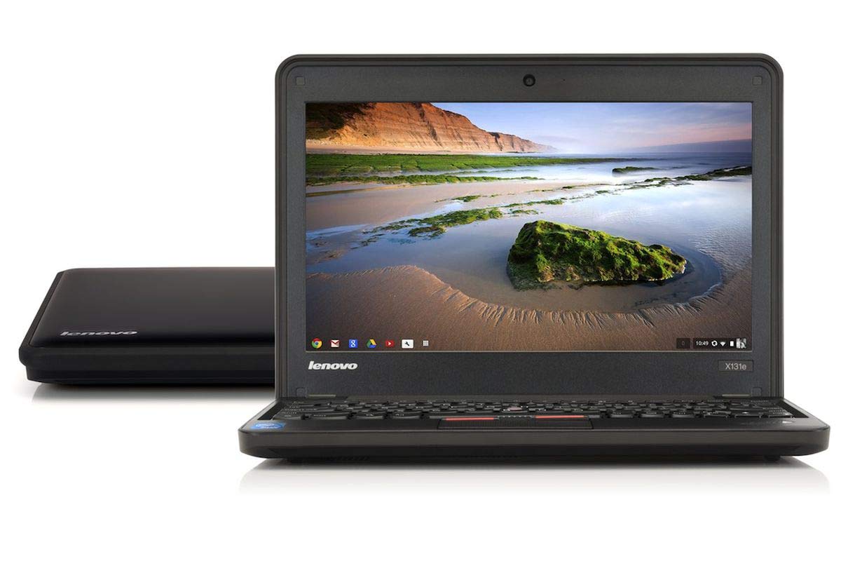 Lenovo ThinkPad X131e Chromebook Laptop Computer, 11.6" LED Display, Intel Dual-Core Processor, 4GB RAM, 16GB Solid State Drive, 8GB USB Flash Drive, Chrome OS, WiFi (Renewed)