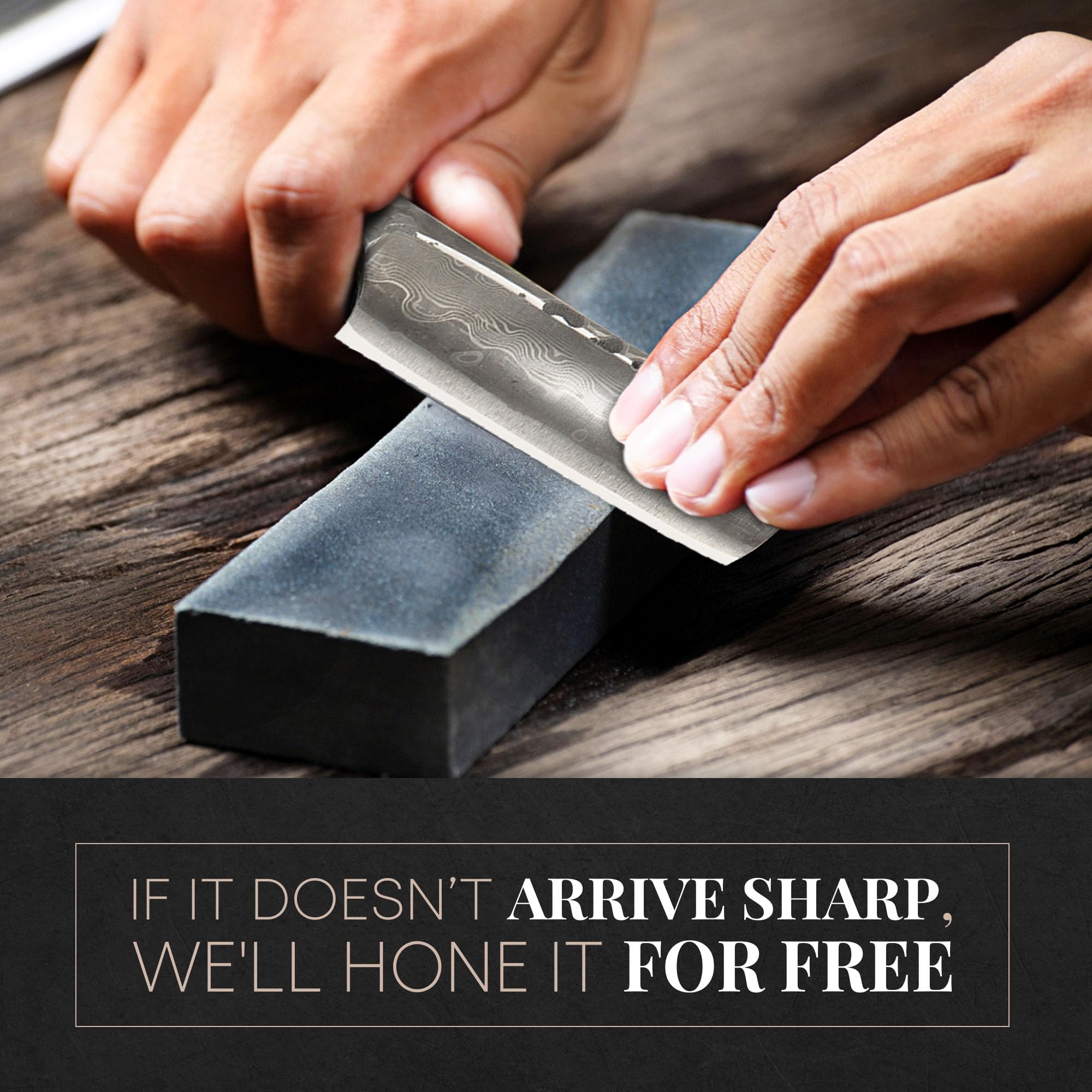 Damascus Straight Razor Kit - Shave Ready Straight Razor, Damascus Steel Straight Edge Razor, Walnut + Steel Straight Razor For Men, Brush, Strop, Soap, Complete Straight Razor Shaving Kit, Great Gift
