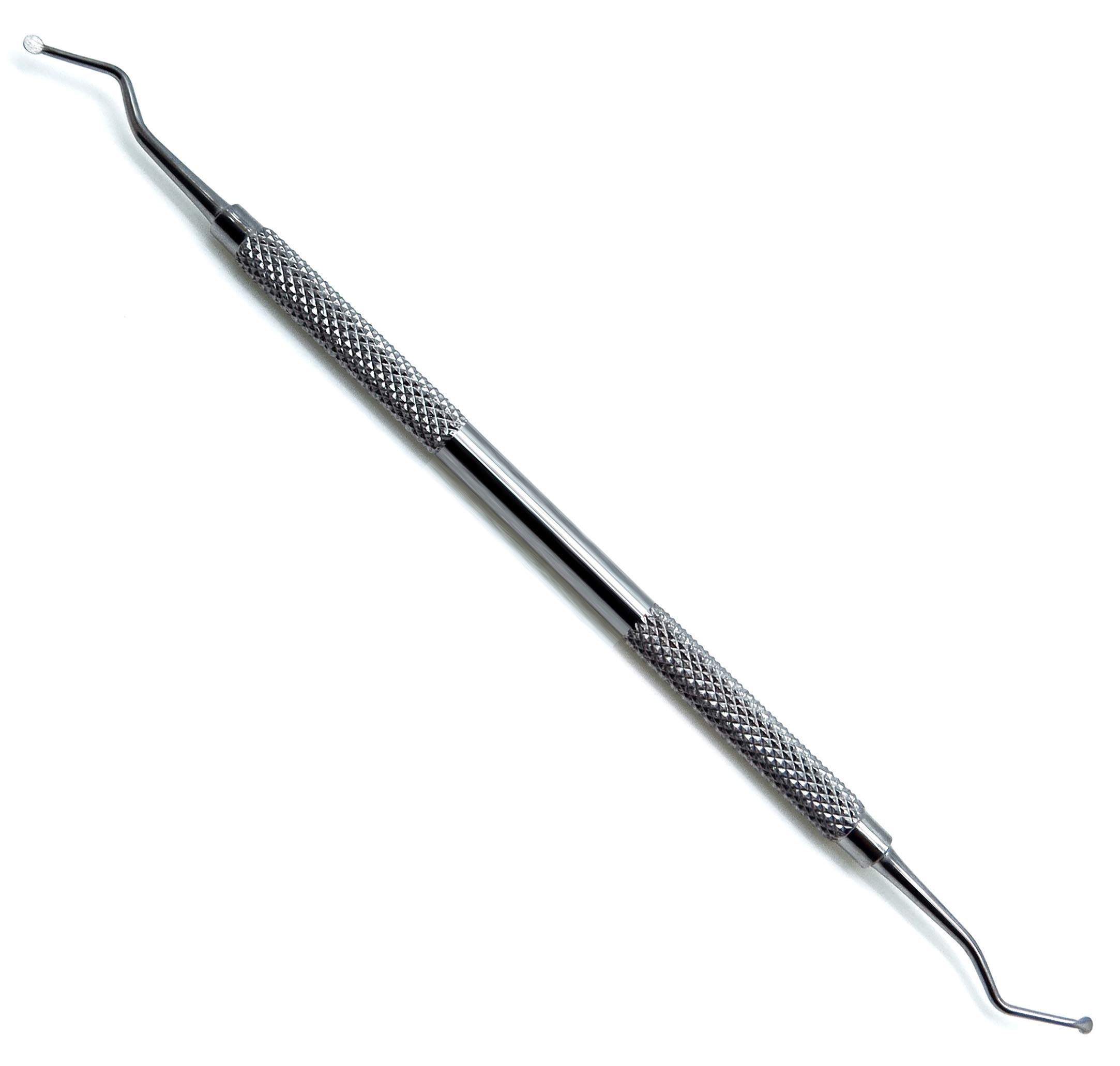 3 Pcs Dental Restorative Excavator 127/128, 2mm Spoon New Double Ended Instrument