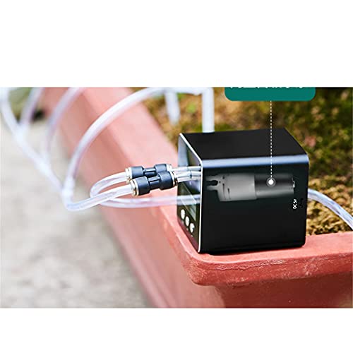 HAHFKJ Smart Watering Device Drip Irrigation System Automatic Plant Irrigation Timer Controller Self Watering Kit Double Pump