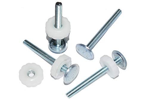 4 Pack Pressure Gates Threaded Spindle Rods M10 (10 mm),Baby Gates Accessory Screw Bolts Kit Fit for Baby and Pet Safety Gates Pressure Mounted Gates Guard