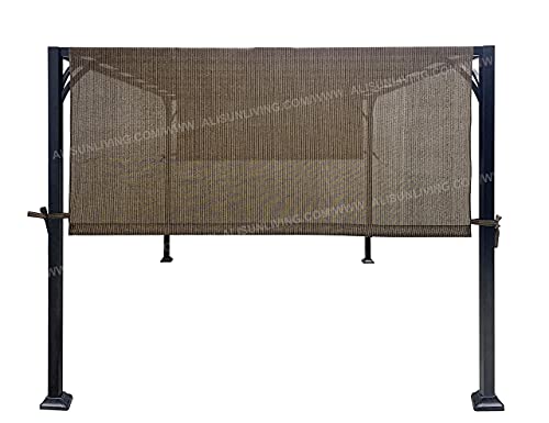 ALISUN Universal Pergola Canopy Top for 8-ft x 10-ft Pergola Structure - Brown (Canopy Fabric Top Only, Size: 196-inch x 88-inch) (Polyethylene (PE), Brown)