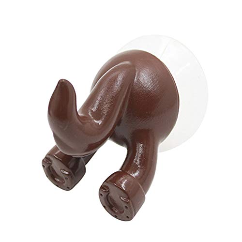 AKOAK 6 Pcs Cute Cartoon Animal Tail Hook, Suction Cup Hook, Perfect Kitchen, Bathroom, Home Accessories