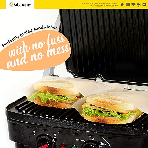 12 Toaster Bags Reusable for Grilled Cheese Sandwiches | Safest On The Market - Non Stick Toast Bag