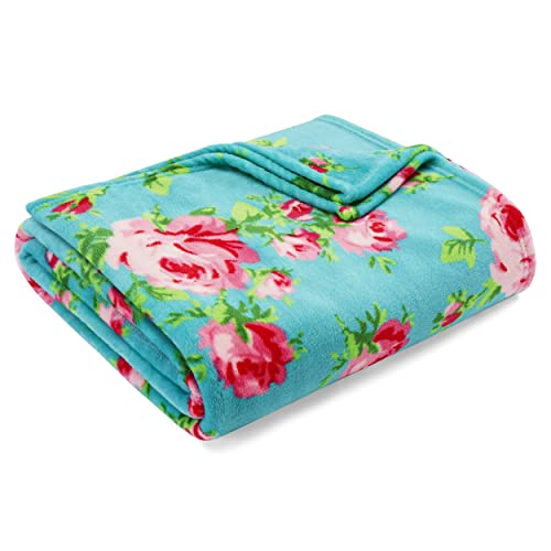 Betsey Johnson | Fleece Collection | Blanket - Ultra Soft & Cozy Plush Fleece, Lightweight & Warm, Perfect for Bed or Couch, Queen, Bouquet Day