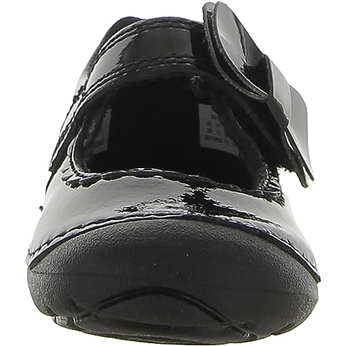 Stride Rite Baby Girls Soft Motion Makayla Mary Jane Flat, Black, 3.5 Infant
