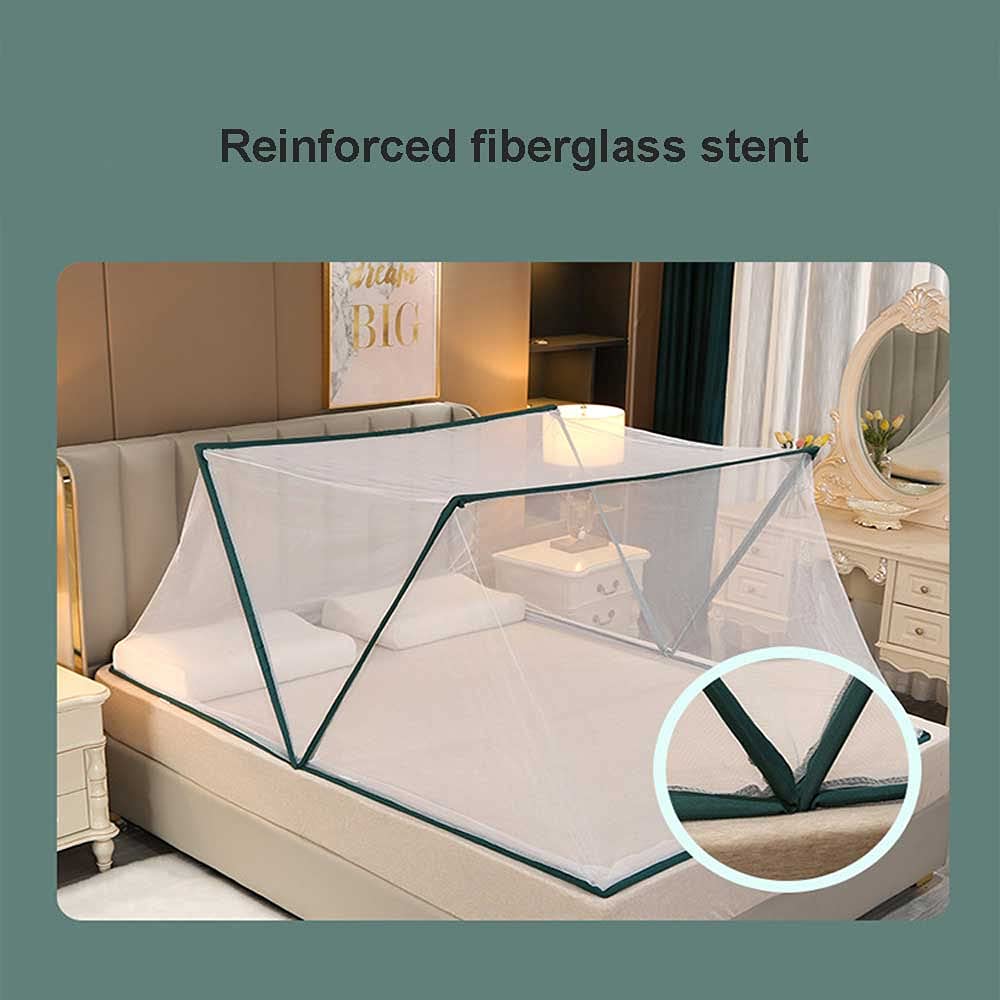 AXB Mosquito Net for Bed, Foldable Mosquito Nets Folding Design for Bedroom and Outdoor Trip,Easy to Install and Wash Mosquito Nets Portable for Adults