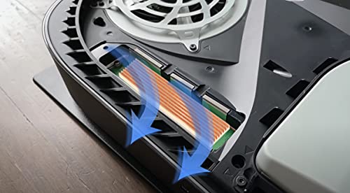 icepc M.2 PCI-E NVME 2280 SSD Heatsink Pure Copper Heat Sink,High Performance SSD Radiator with Thermal Pad for PS5/Laptop/PC 2280 NGFF Solid State Disk Cooler(70x20x4mm)