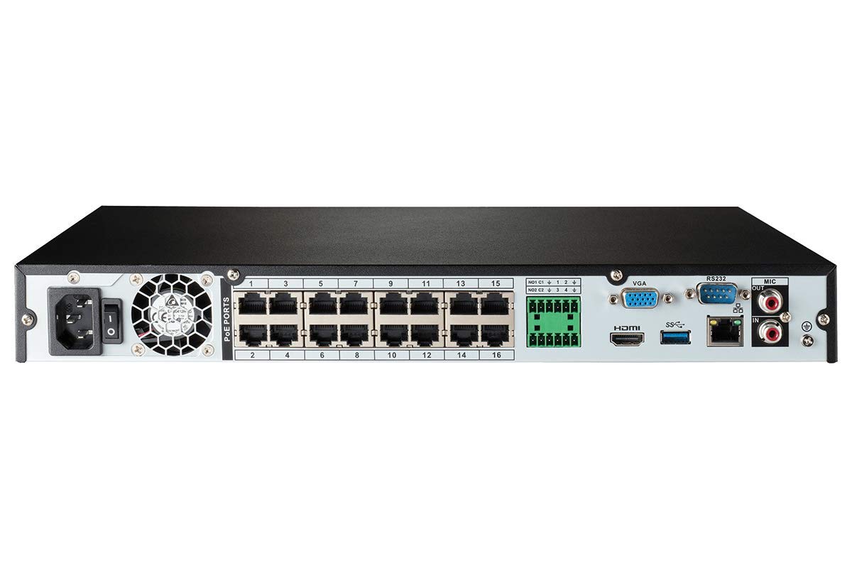 Lorex 4KHDIP168NI-2 4K Smart Deterrence 16 Channel Surveillance System w/ N862A63B 4K 3TB NVR and 4 E892AB 4K Smart Deterrence Bullet Cameras and 4 E892DD 4K Smart Deterrence Dome Cameras