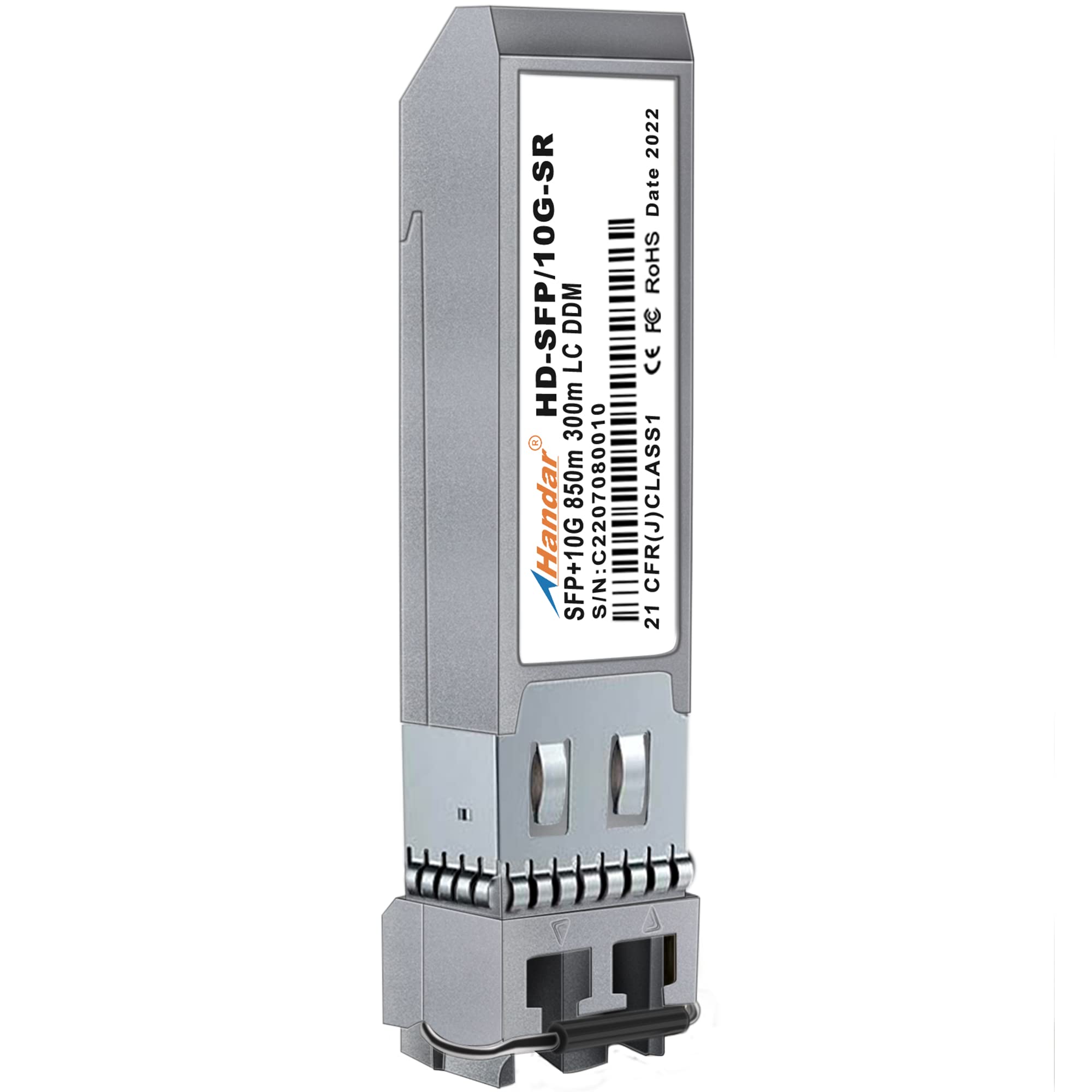 10GBase-SR SFP+ Transceiver,Handar 10GB 850nm MMF, Compatible with Cisco Ubiquiti UniFi UF-MM-10G and Other Open switches, 300 Meters, LC