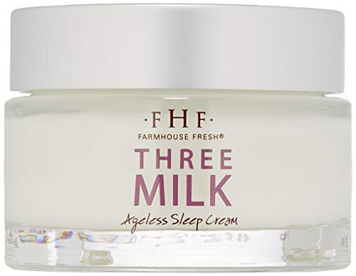 FarmHouse Fresh Face Moisturizer, Anti-Aging Cream. Hydrating Peptide Overnight Cream, Three Milk Ageless Sleep Cream. 1.7 Fl Oz