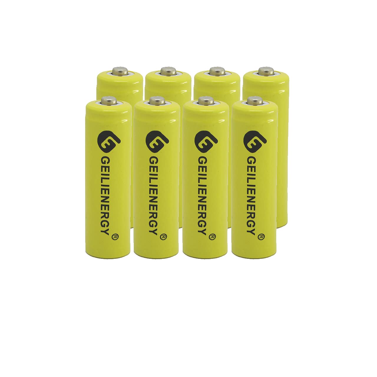 GLEPOWEER 8 Pack Solar Light AA Rechargeable Batteries Ni-CD 600mAh,NiCd AA Rechargeable Batteries Compatible for Solar Lights Solar Lamp