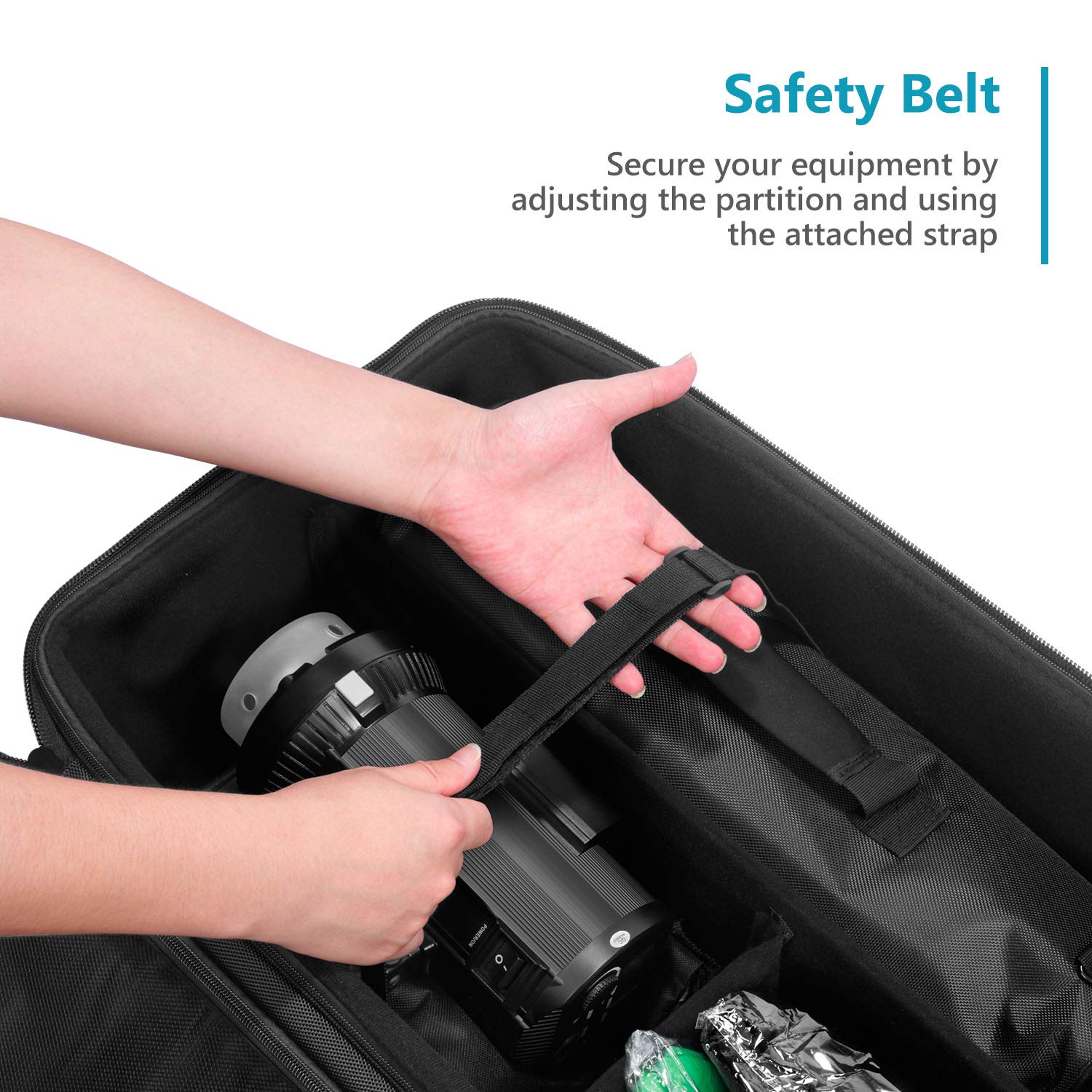 Neewer Professional Trolley Case for Camera 114 x 36 x 32 cm, Two Ways to Transport, Spinner Wheels, Multiple Uses and Large Capacity