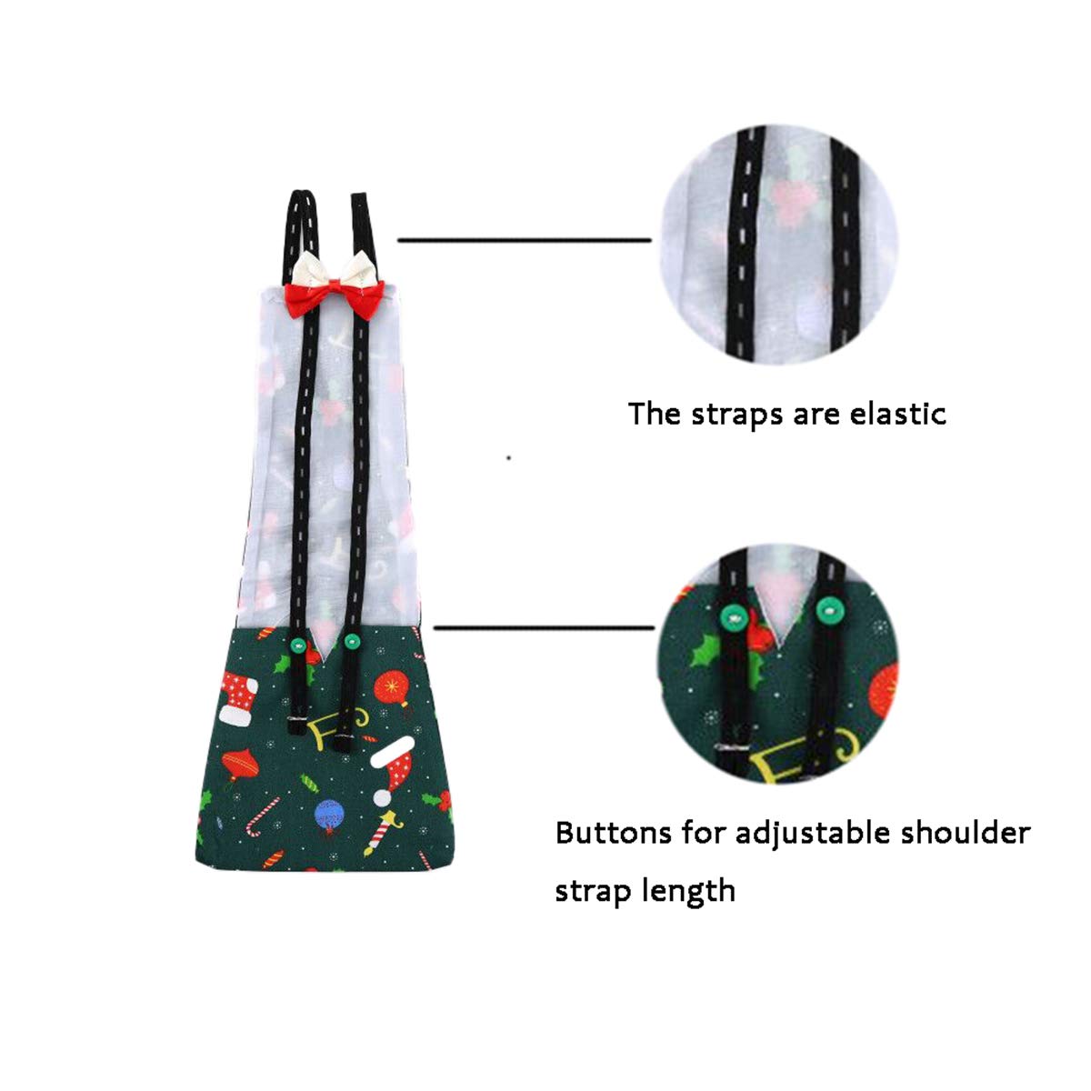 ZJW Chicken Diapers, Duck Diapers, Adjustable Poultry Cloth, Washable and Reusable, Suitable for Holidays, Birthdays, Celebration Party Gifts(S), Green
