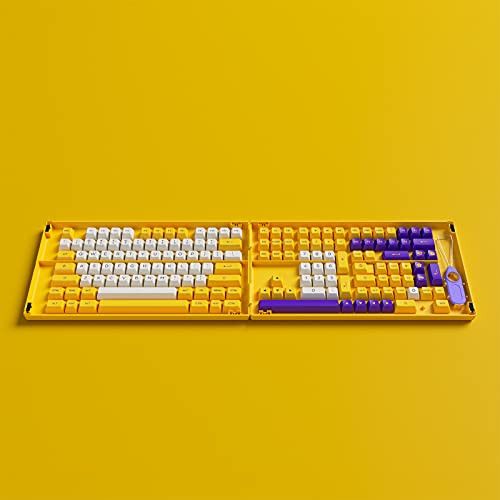 Akko Los Angeles Theme 158-Key ASA Profile PBT Double-Shot Keycap Set for Mechanical Keyboards with Collection Box