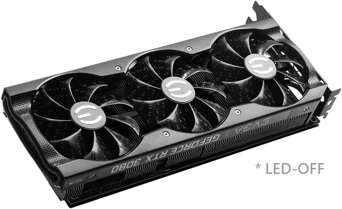 EVGA GeForce RTX 3080 XC3 Ultra Gaming, 10G-P5-3885-KL, 10GB GDDR6X, iCX3 Cooling, ARGB LED, Metal Backplate, LHR