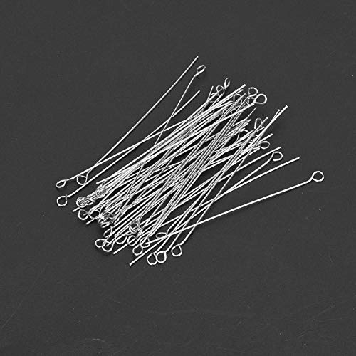 50pcs Nichrome Tips Inoculating Loop Inoculating Needle Inoculating Loop Nichrome Tips Reusable Inoculating Loop Holders for Laboratory(3mm)