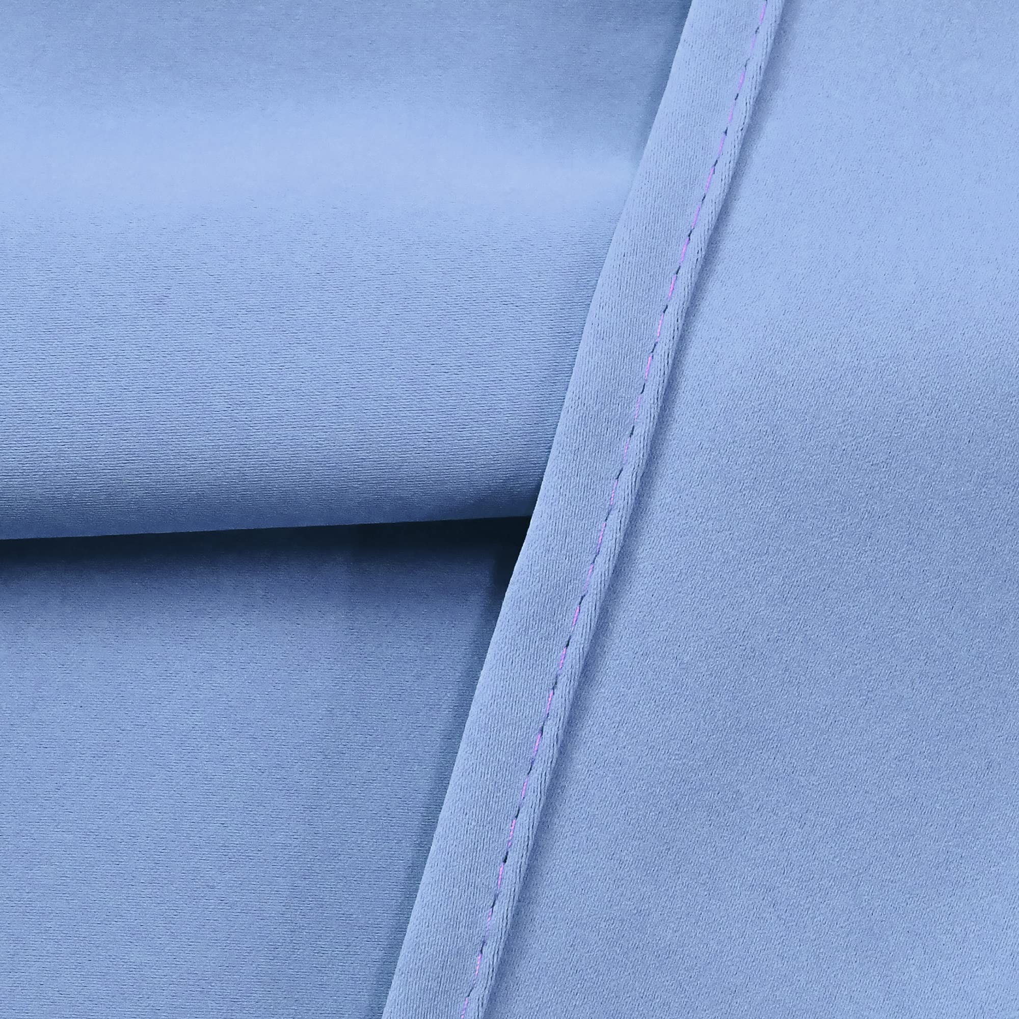DECOVSUN Sky Blue Valances for Windows 52X18 Inches Blackout Thermal Insulated Valance with Grommet Top for Kitchen Living Room Short Straight Drape Valance for Bedroom Kids Room 1 Panel