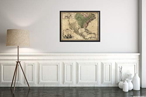 1757 Map | North America | L'Amerique septentrionale, Map Size: 18 inches x 24 inches